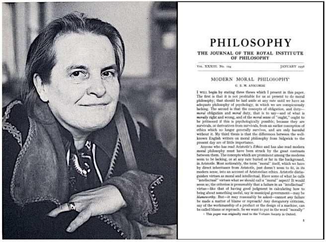 G. E. M. Anscombe’s “Modern Moral Philosophy” - 1000-Word Philosophy ...
